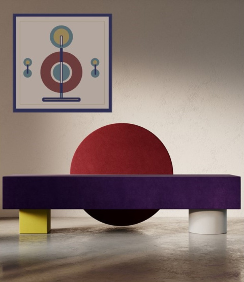 LE CORBUSIER COLORS sofa tapicerowana - Happy Barok - MonkeyMachine.pl